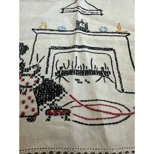 Dining | Vintage Dutch Boy Hand Embroidered Hand Made Dresser Scarf ...